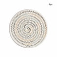 Absorbent Cotton Rope Coasters Set of 6 Round Woven Cup Mats 4 Inch for ...