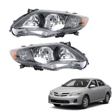 AKKON Chrome Clear Headlights for 2008-2012 Honda Accord 4-Door Sedan ...