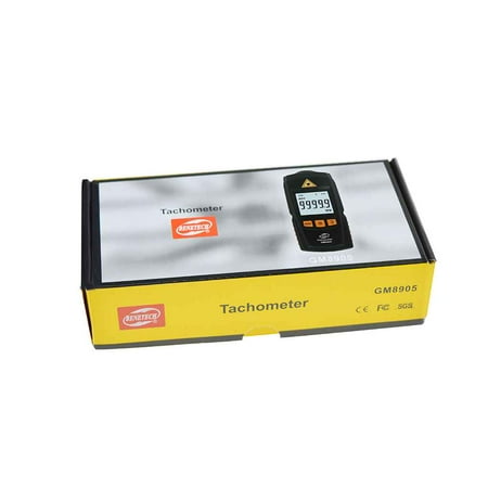 GM8905 Digital LCD Tachometer Non-Contact Motor Speed Gauge RPM Tach ...