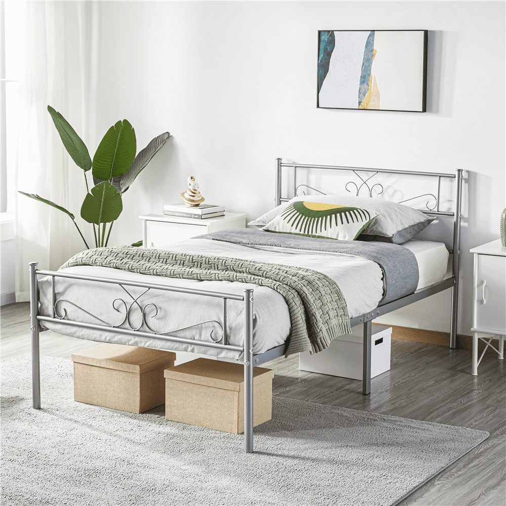 Click here for Yaheetech Graceful Scroll Metal Platform Bed With... prices