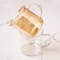 Mainstays Amber Camp Glass Mug 18 oz, Durable Borosilicate Glass for ...