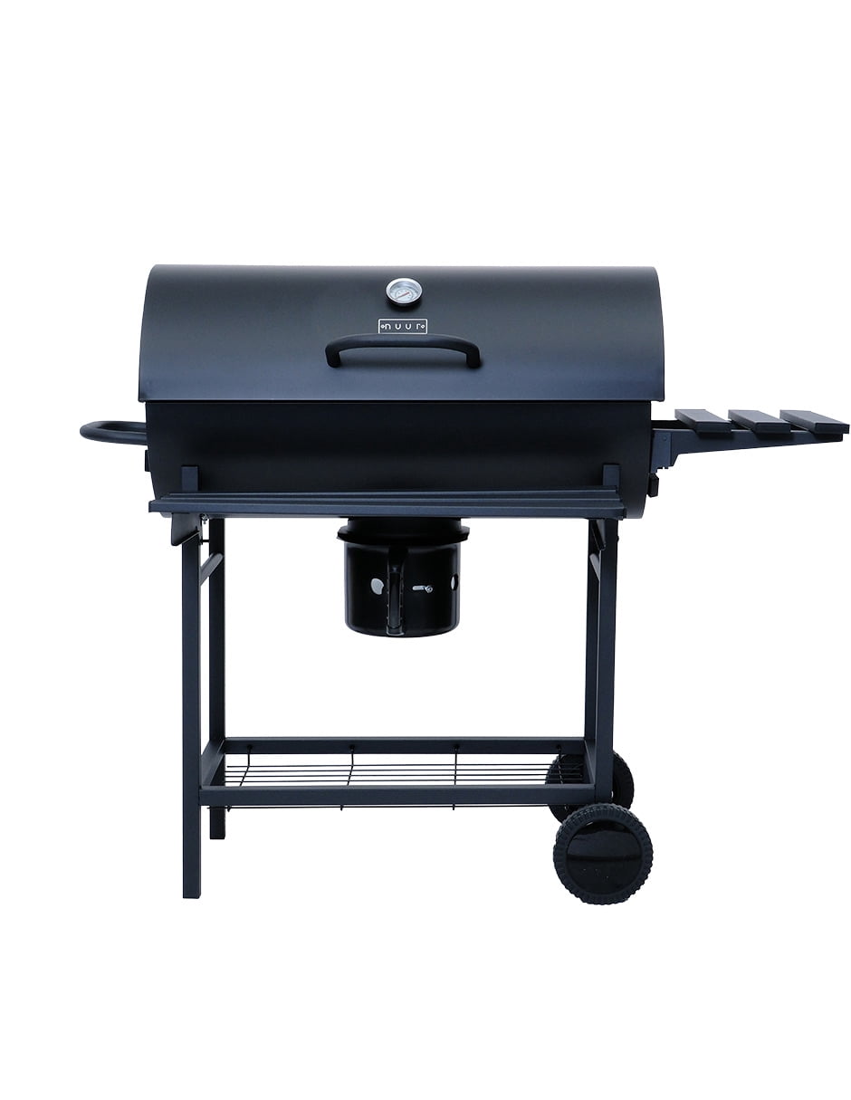 Asador de Carbón tipo Barril con Mesa de Trabajo y Termómetro 45in ...