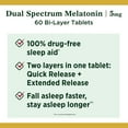 Nature's Bounty Dual Spectrum Melatonin Sleep Faster & Longer 5 Mg, 60 ...