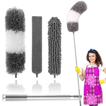 Happylost Dusters for Cleaning, Microfiber Feather Duster Kit for High ...