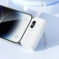 5000mAh Mini Capsules Power Banks Featuring Builts In USB Cable and ...