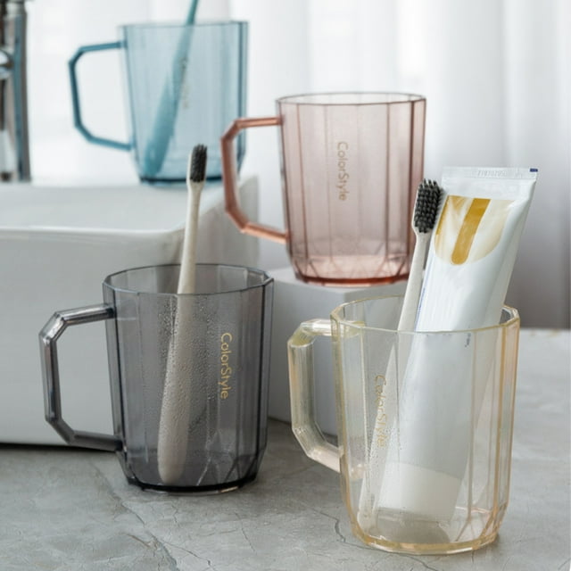 Hesroicy Gargle Cup Transparent Ergonomic Nordic Style Home Toothbrush ...
