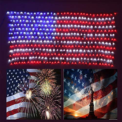 Lighted American Flag
