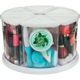 deflecto Six Canister Carousel Organizer, Plastic, 11 1/8 x 11 1/8 ...