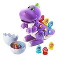 VTech Mix and Match-a-Saurus, Dinosaur Learning Toy for Kids, Purple ...