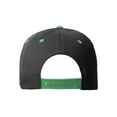 Daxton Classic Snapback Old English A to Z Numbers Initials Flat Bill Visor Cap-Black Green Hat ...