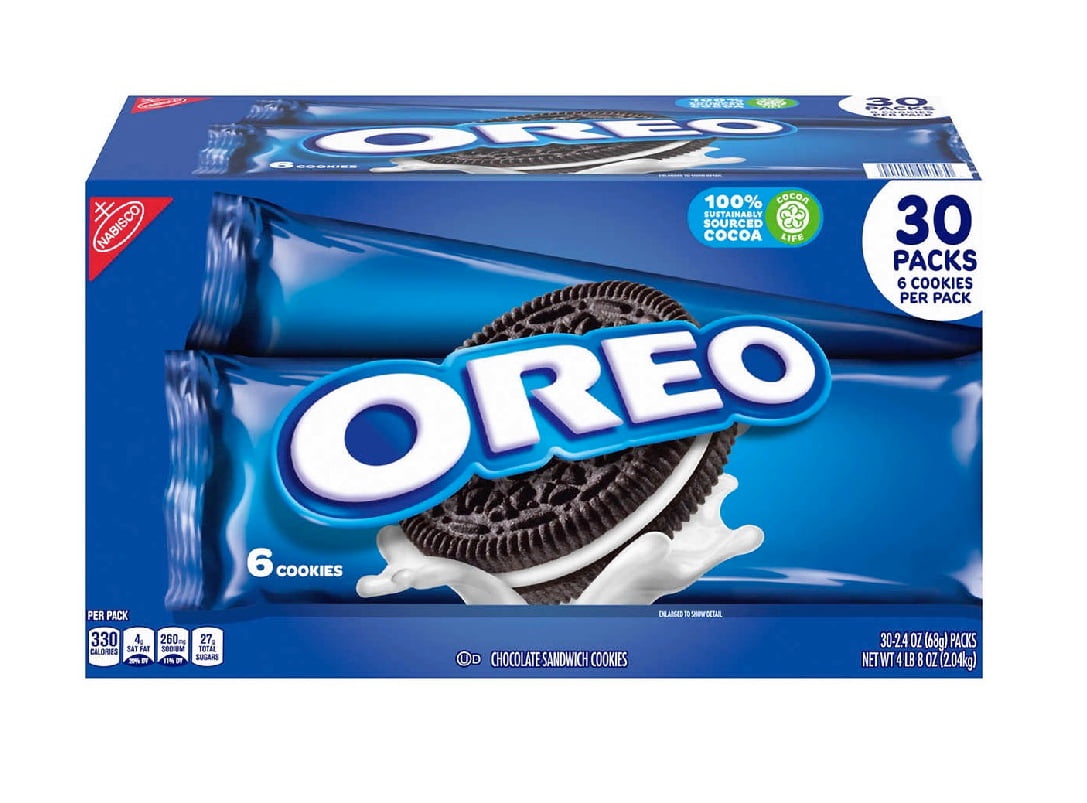 OREO Single Serve Sandwich Cookies, 2.4 oz, 30 ct 1PK - Walmart.com