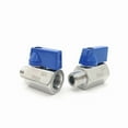 CAIJIEXI 304 Stainless-Steel Mini Small Ball Valve Inner and Outer Wire ...