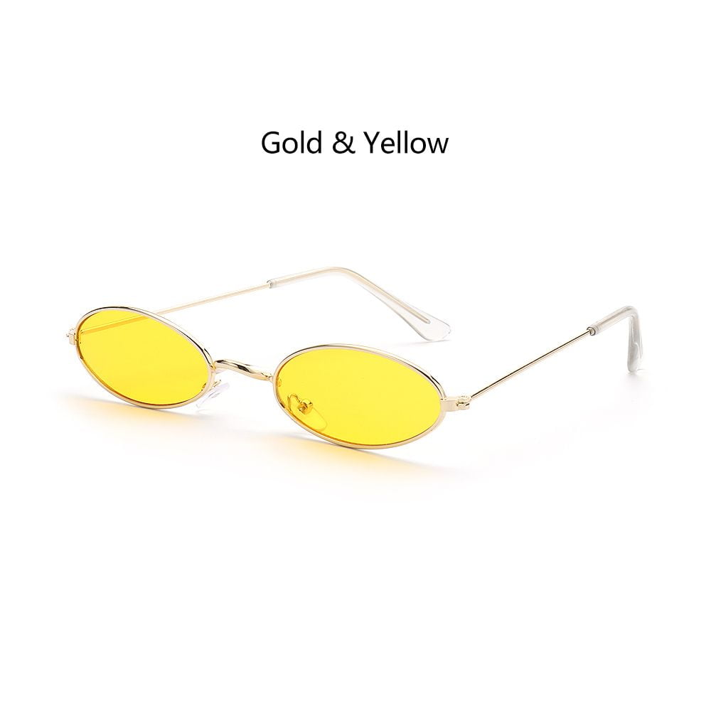 Retro Small Frame Fashion Design Men And Women Oval Sunglasses Eyeglasses Vintage Shades Sun