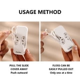SDJMa Floss Pick Holder with 12 Count Floss Sticks, Portable Floss ...