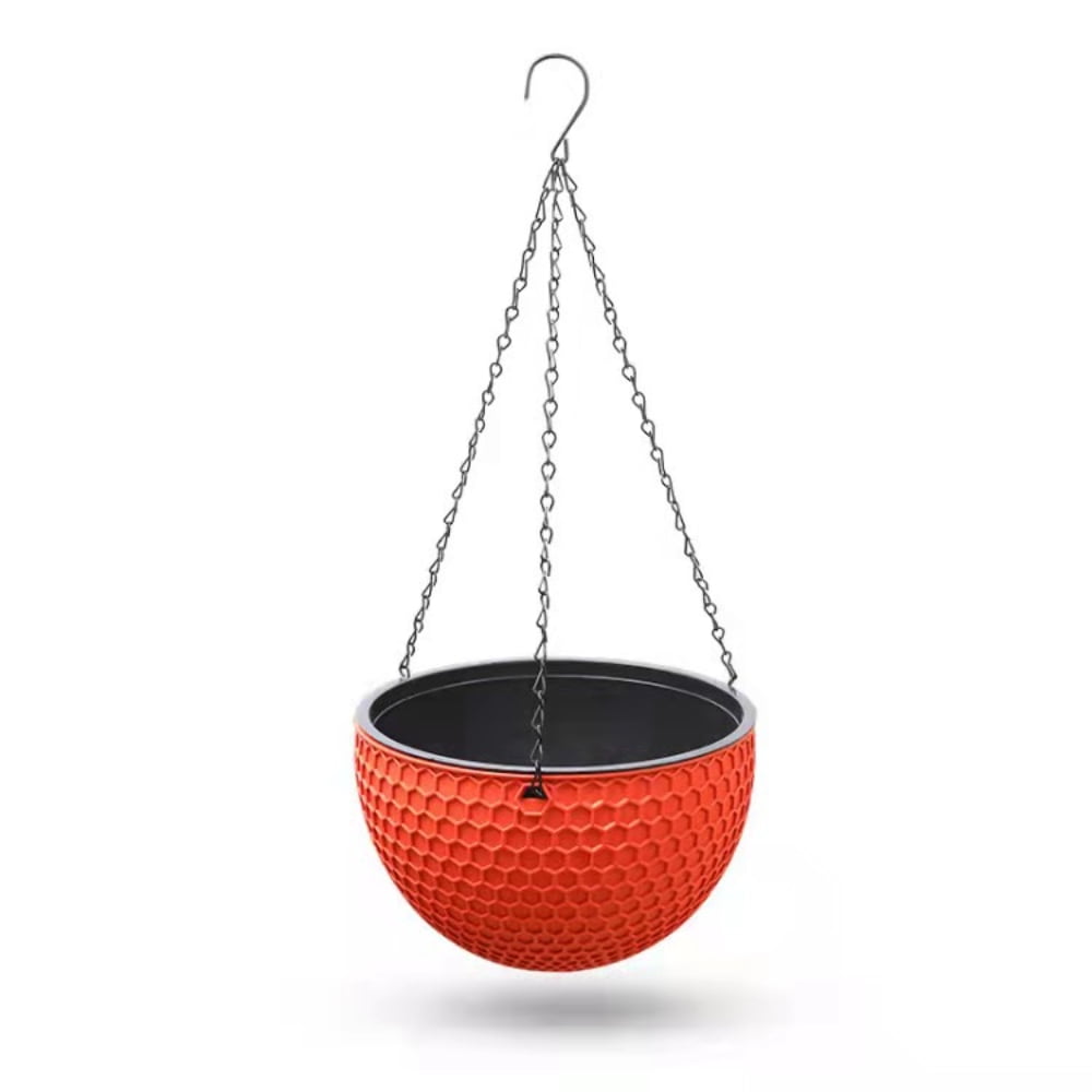 PEACNNG Explosive Rattan Plastic Hanging Basket Pot Succulent Green ...