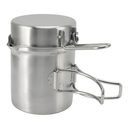 Camping Wood Stove Pot, Wood Stove Cooking Pot Set Rustproof Stainless ...