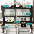3-Tier Dish Drying Rack, 33.5" Over Sink Dish Rack for Small Kitchen ...