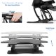 VIVO Black Corner Height Adjustable Cubicle Sit to Standing Tabletop ...
