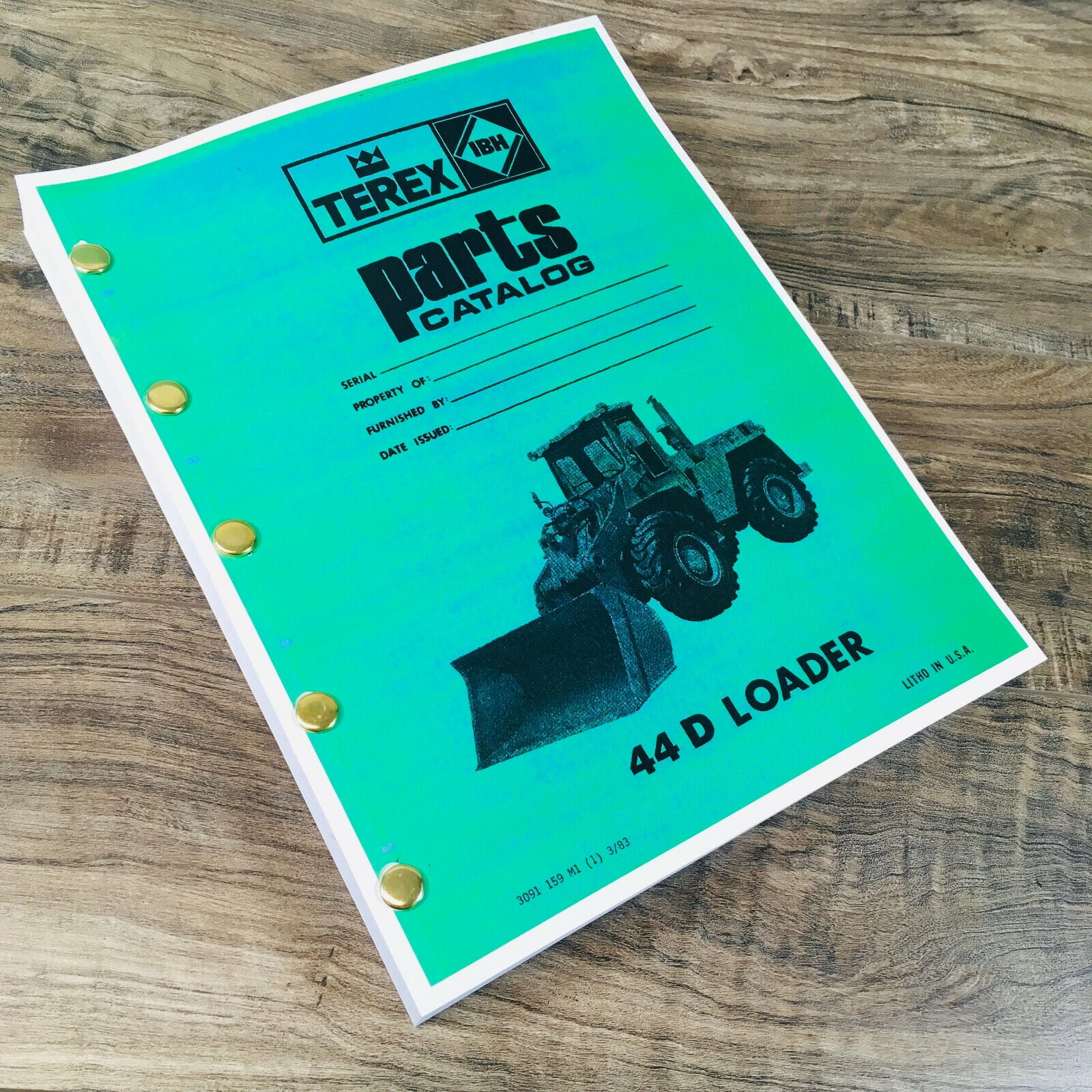 TEREX IBH 44D LOADER PARTS MANUAL CATALOG BOOK ASSEMBLY SCHEMATICS ...