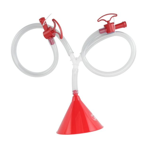 Embudo de cerveza con válvula, cono de doble cabezal, accesorios para ...