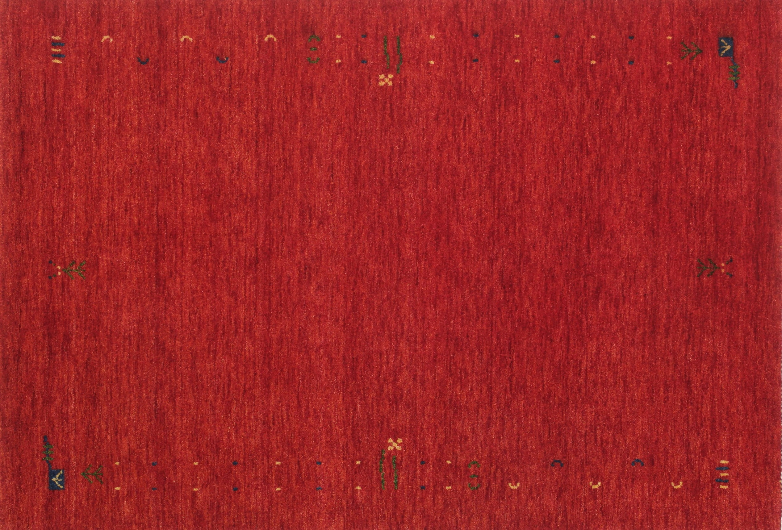 Ahgly Company Indoor Rectangle Contemporary Neon Red Abstract Area Rugs ...