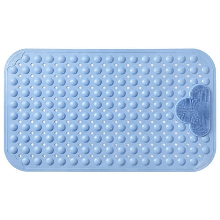 Kids Elderly Shower Mat Solid With Suction Cups Bathtub Pad Rectangle ...