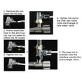 RO Feed Water Adapter 1/2\" to 1/4\'\' with Shut-off Ball Valve Tap Tee ...