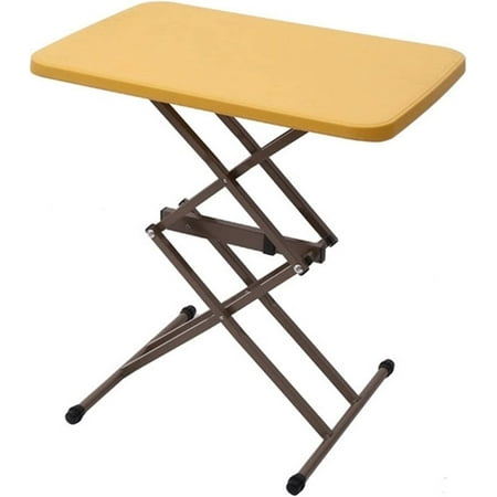 Outdoor Folding Table, Protable Picnic Table Adjustable Height Plastic ...