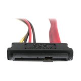 StarTech 18in SAS 29 Pin to SATA Cable with LP4 Power - Serial ATA Male ...