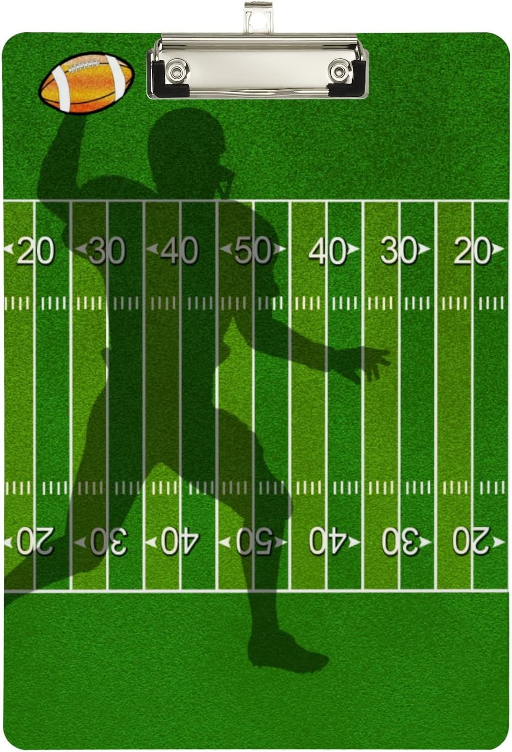 FMSHPON Football Clipboard Hardboard Wood Nursing Clip Board and Pull ...