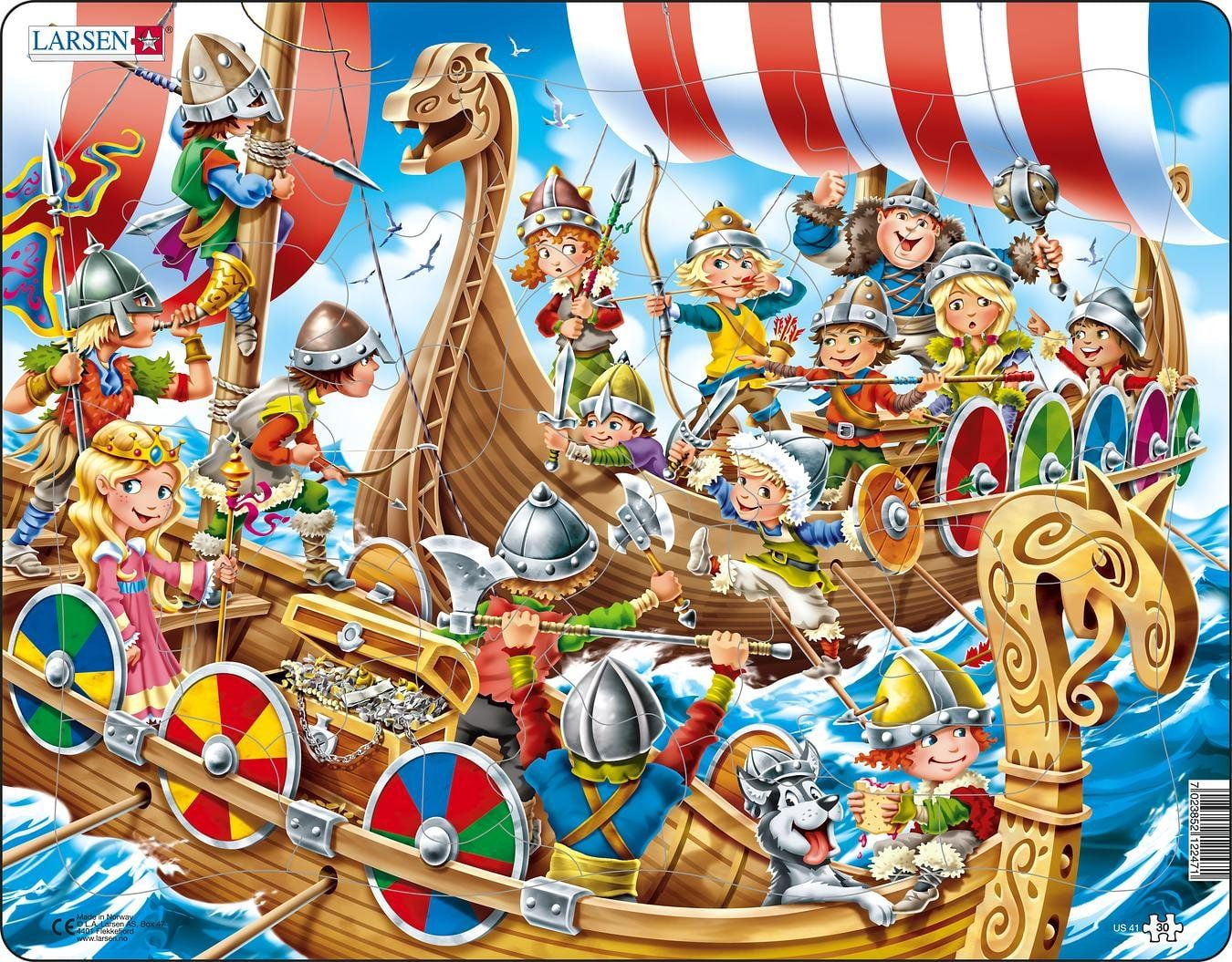 Larsen Puzzles Vikings 30 Piece Children's Jigsaw Puzzle - Walmart.com