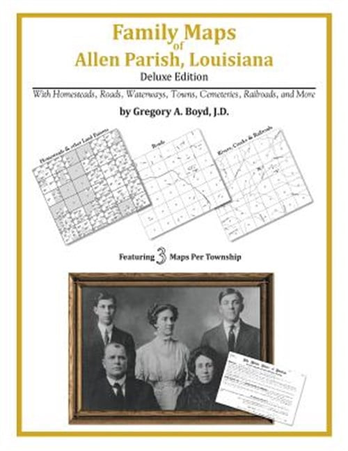 Pre-Owned Family Maps of Allen Parish, Louisiana - Walmart.com