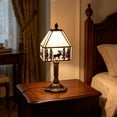 Art Stained Glass Table Lamp, Vintage Decorative Bedside Lamp, Soft ...