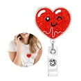 Acrylic Organ Badge Reel Organ Heart Badge Clip Anatomy Teaching Tool ...