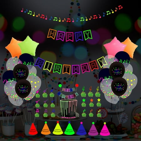 Room Decor Party Lights Decorations Fluorescent Party Decoration ...