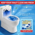 Automatic Toilet Bowl Cleaner Tablets,12- Pack Blue Gel In-Tank Cleaner ...