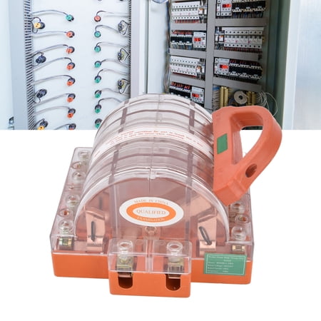 Knife Safety Switch, AC380V 100A Double Throw 4 Pole Tunnel Type Wiring ...