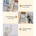 Beige Small Cat Tree With Perch Scratcher For Indoor Cats - Walmart.com