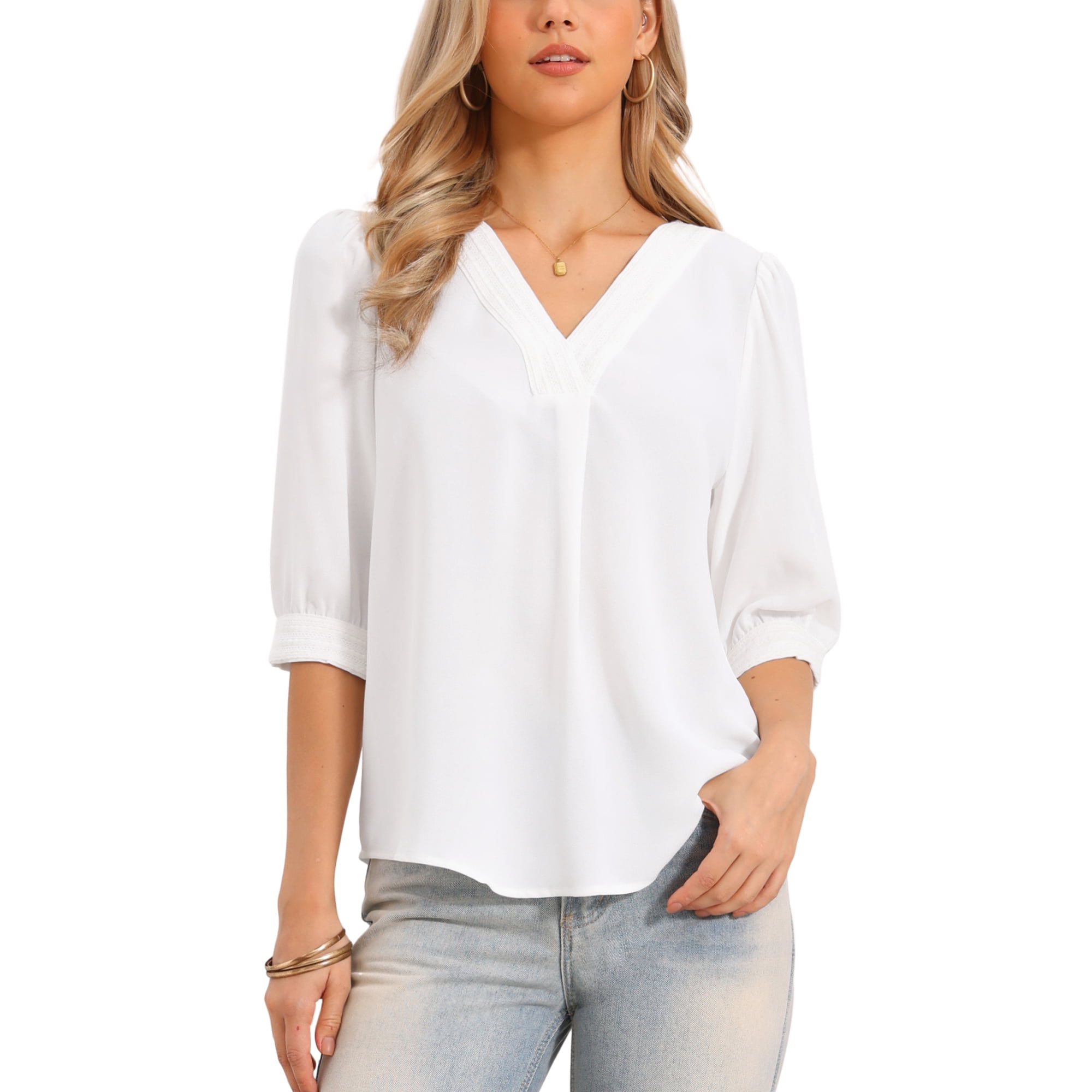 Click here for Inspire Chic Business Casual Tops For Women V Neck... prices