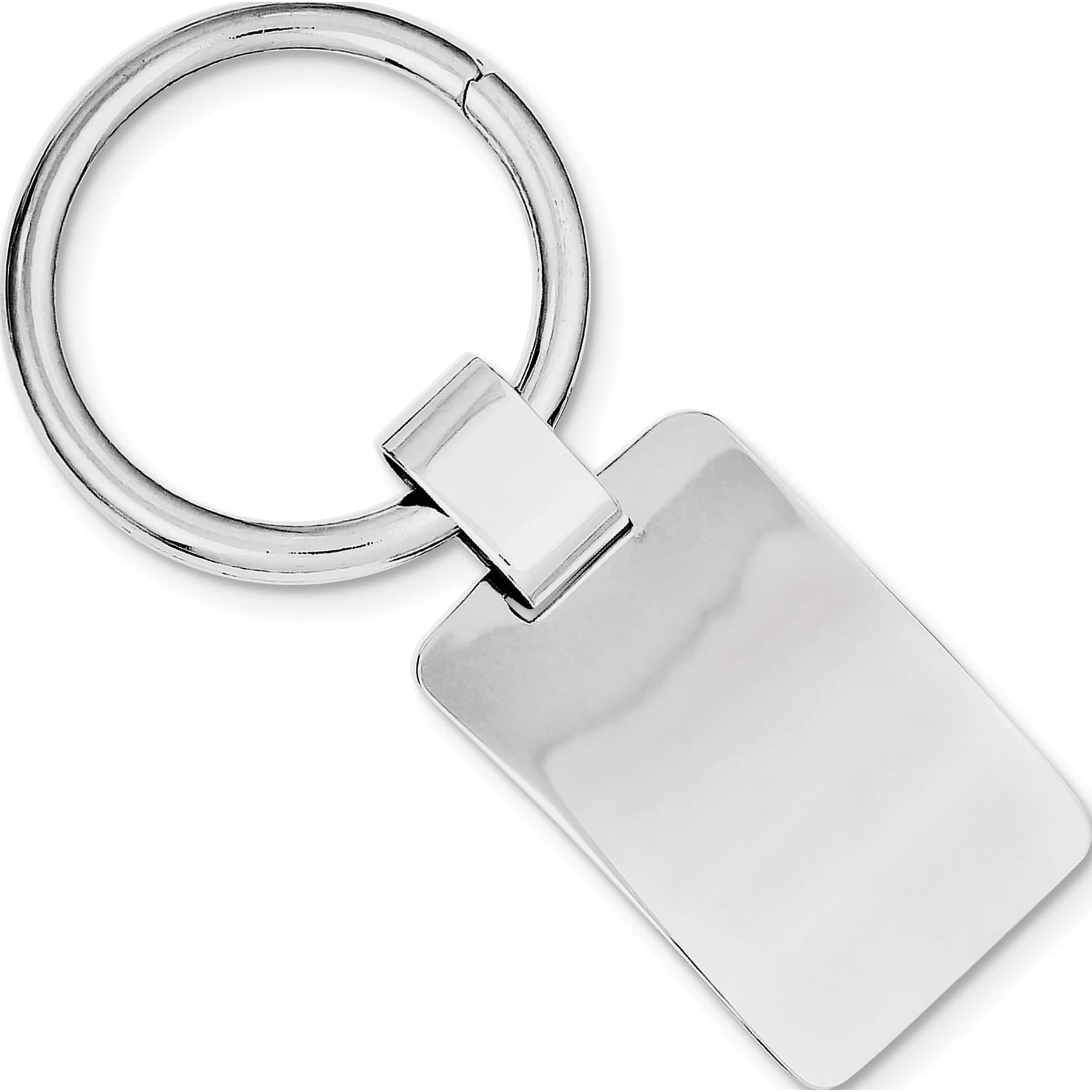 Sterling Silver Rhodium Plated Key Chain Made In Italy qq533 - Walmart.com