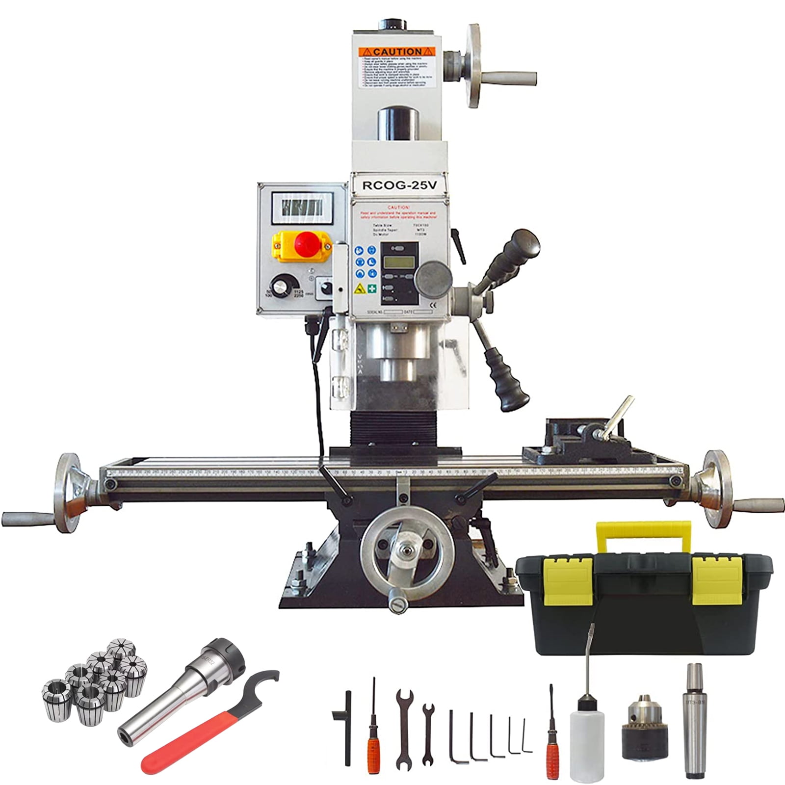INTBUYING Milling and Drilling Machine with 1.1KW Brushless Motor ...