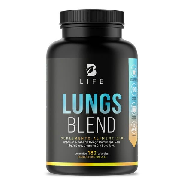 Fórmula para los Pulmones BLIFE 180c Lungs Blend B Life Cápsulas ...