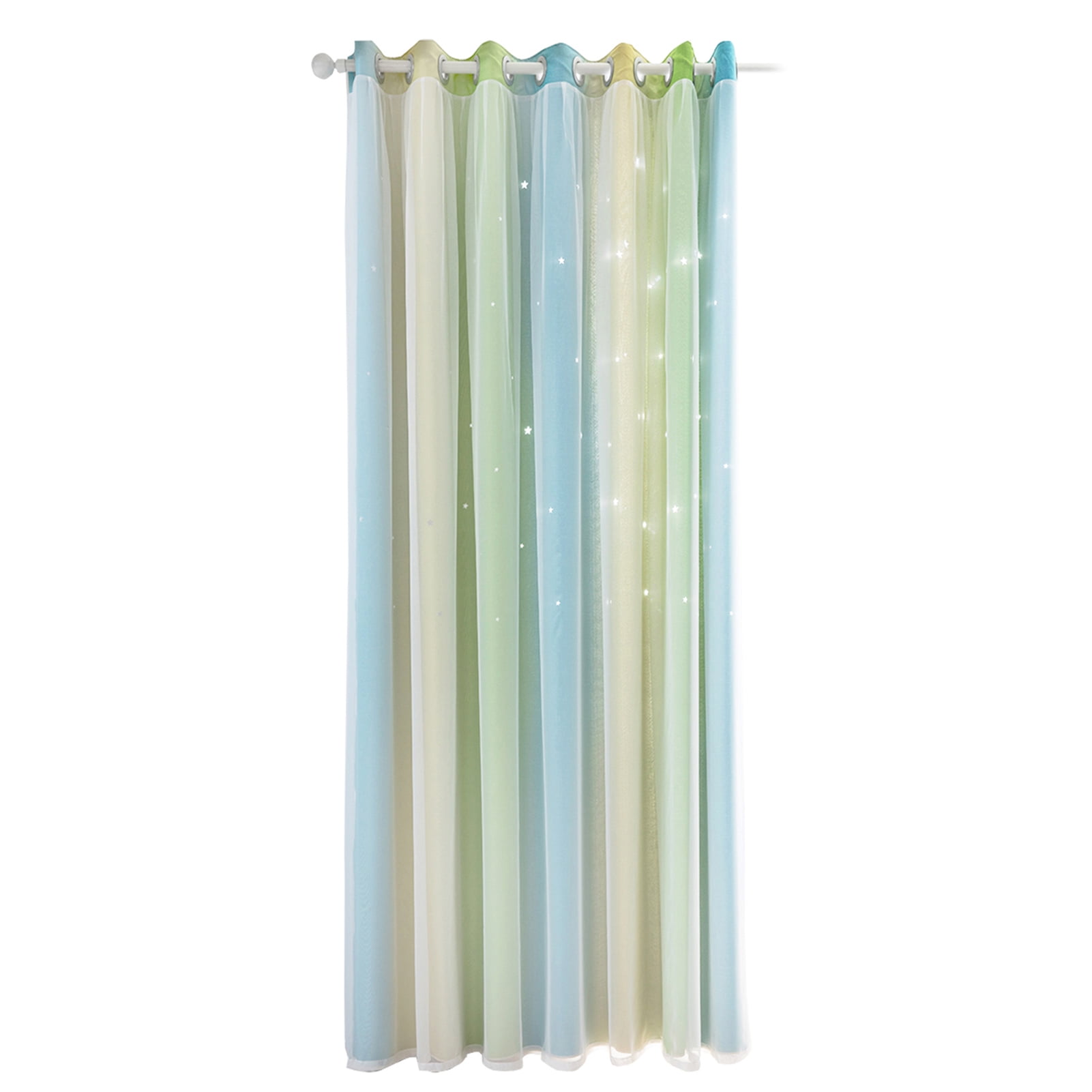 Click here for Zootealy 1pc Curtain Simple Gradient Hollow-Out St... prices