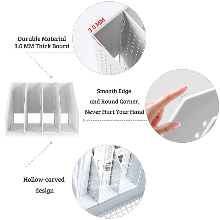 Acrylic Collator SANRUI Acrylic Desk Organizers, Clear Magazine File ...