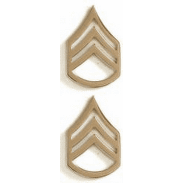 US Army Staff Sergeant Gold Collar Rank Insignia - Walmart.com ...