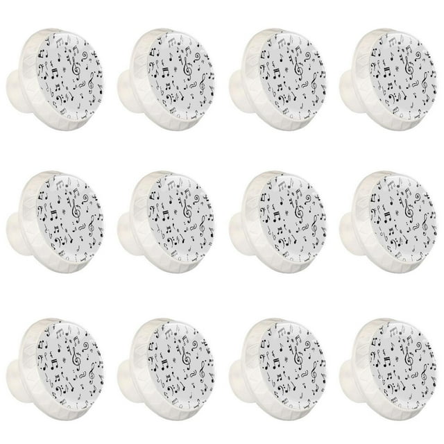 12 Pcs Music Notes Knobs for Kitchen Cabinet Cupboard Dresser Bookcase ...