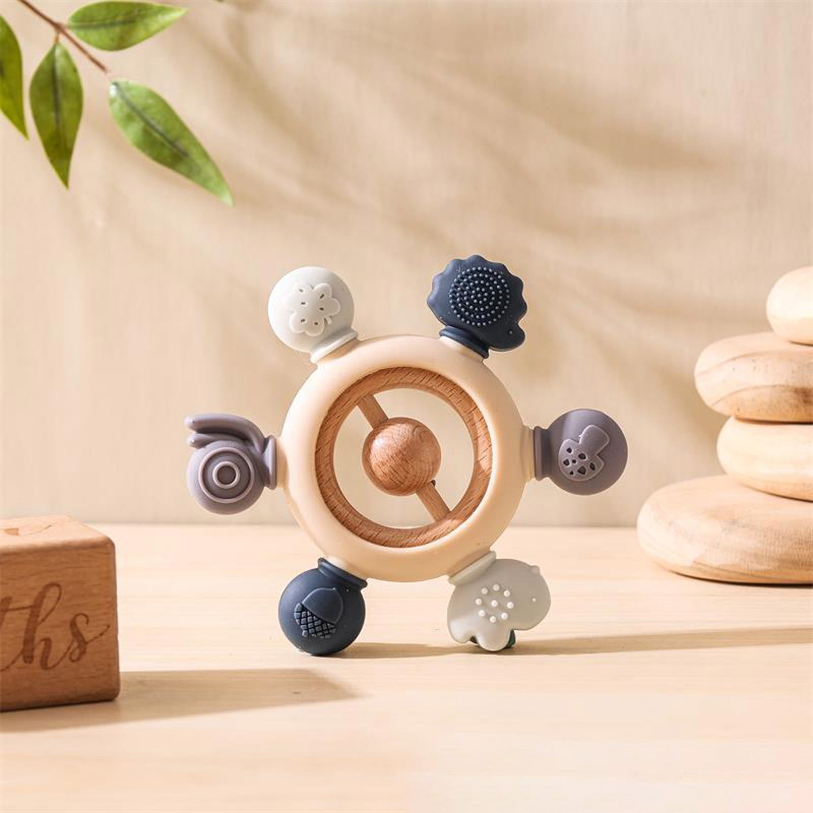 Click here for Zhengjuuu Beechwood Ring Teether Baby Crawler Step... prices