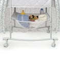 Badger Basket Wishes Oval Bassinet - Full Length Skirt - Gray/Leaf ...