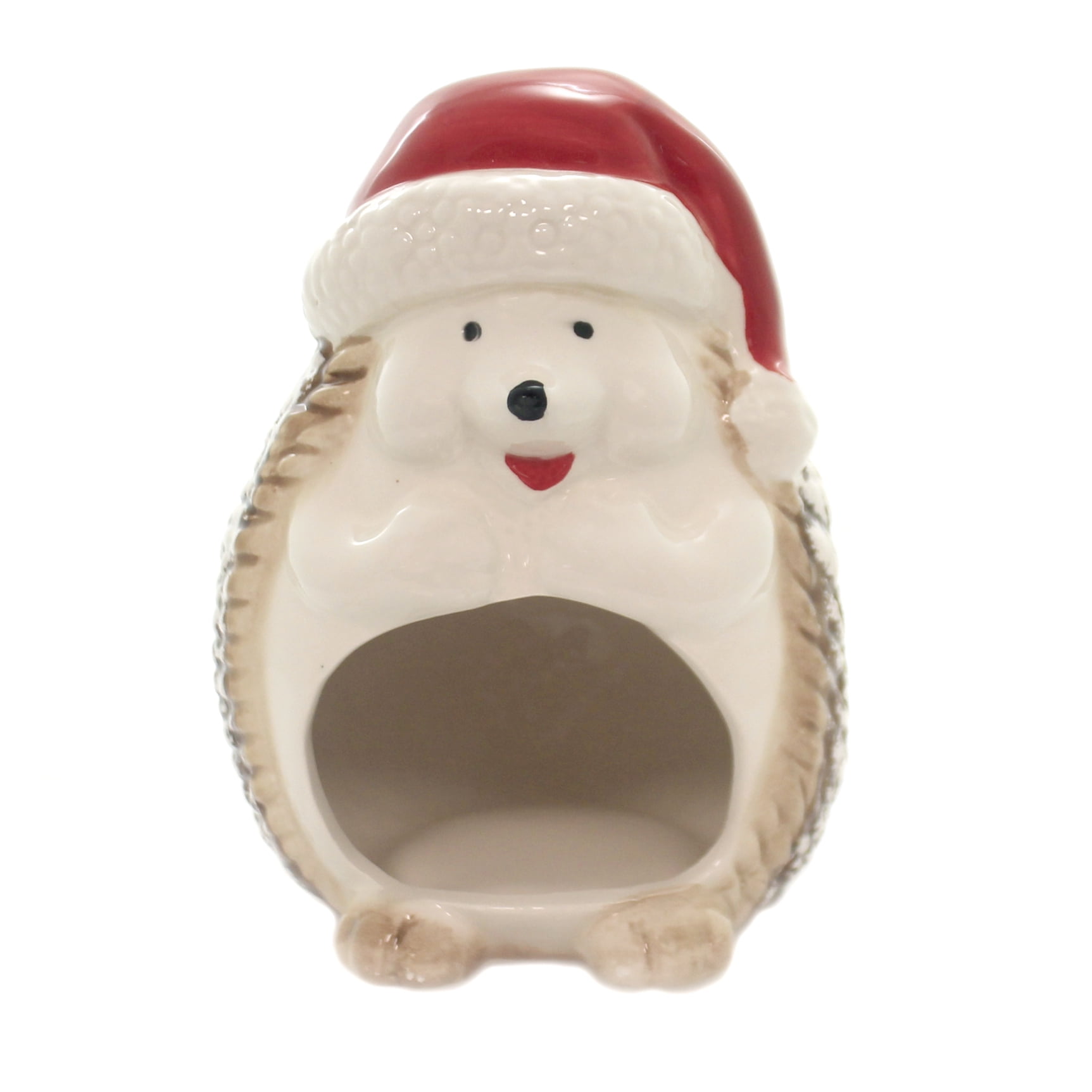 Tabletop HEDGEHOG SPONGE HOLDER Ceramic Christmas Santa Hat Y5497 ...