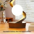 Hovering Sphere Desk Light Automatic On/Off Color Cycling Manner Smooth ...
